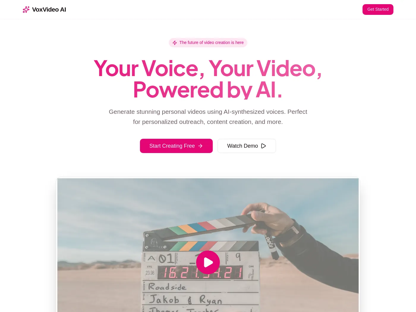 Personal Voice Video Maker
