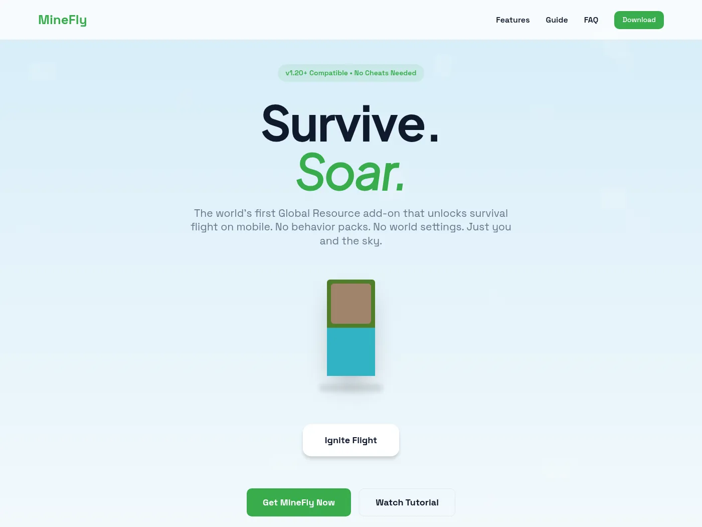 MineFly Survival Booster