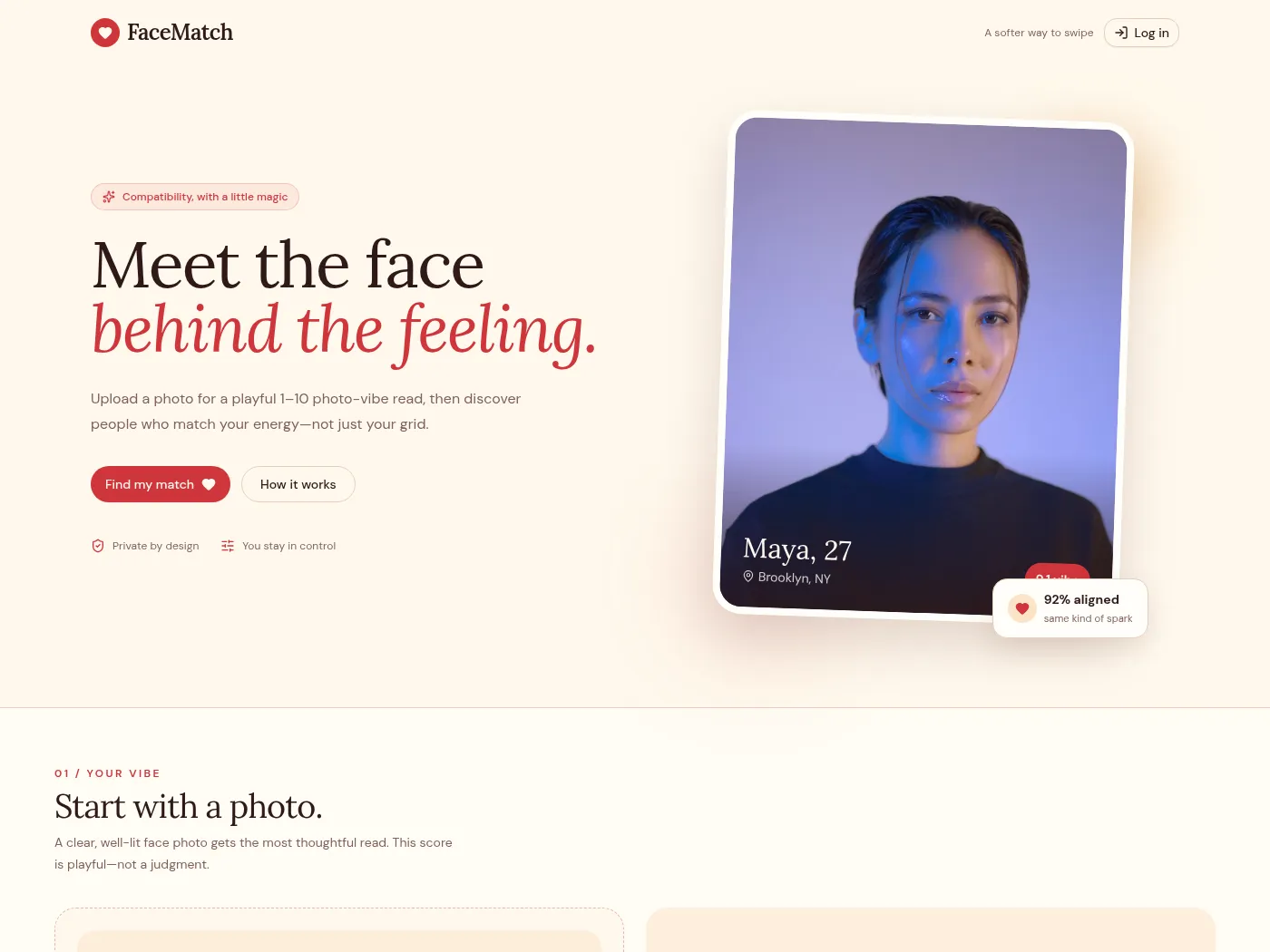 FaceMatch Dating App