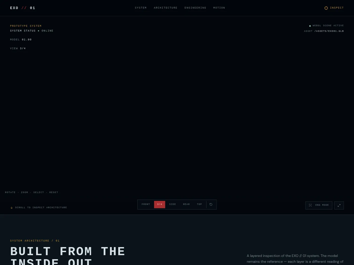EXO // 01 Interactive Viewer
