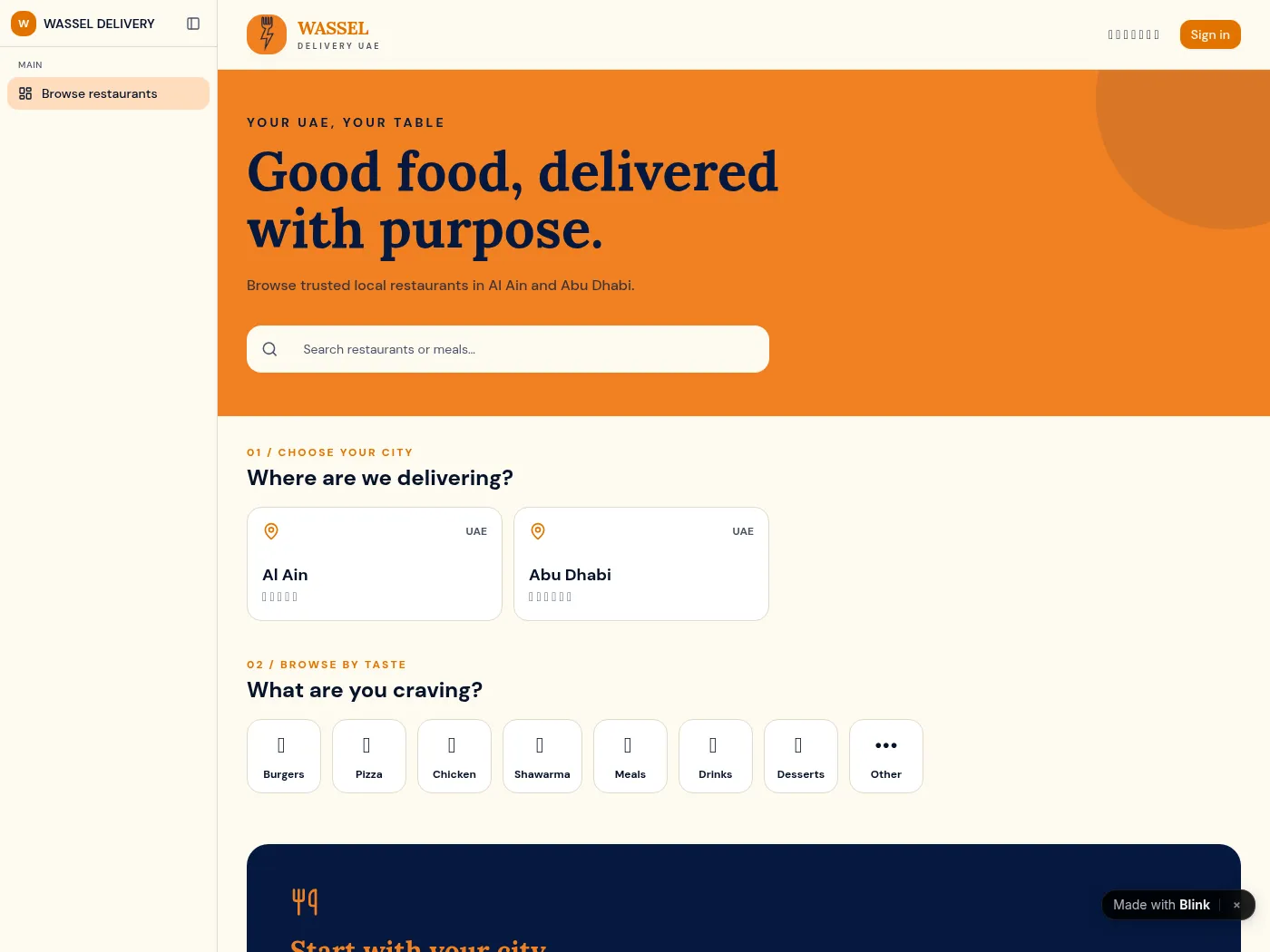 WASSEL DELIVERY UAE App