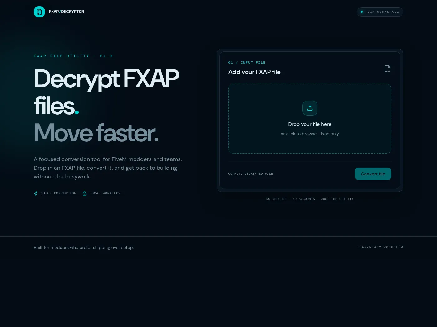 FXAP Decryptor Tool