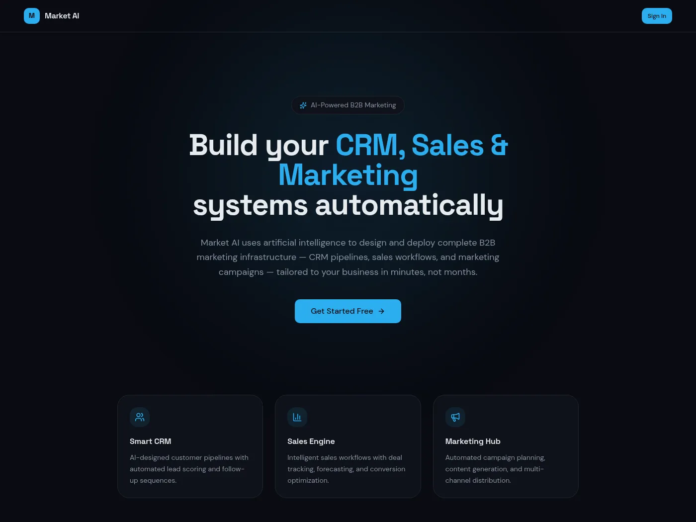 Market AI SaaS Platform