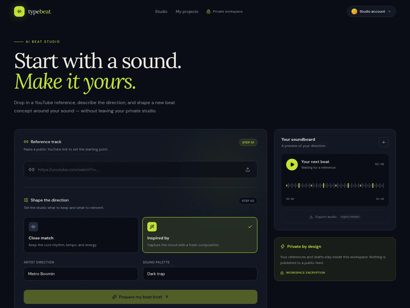 TypeBeat Generator AI