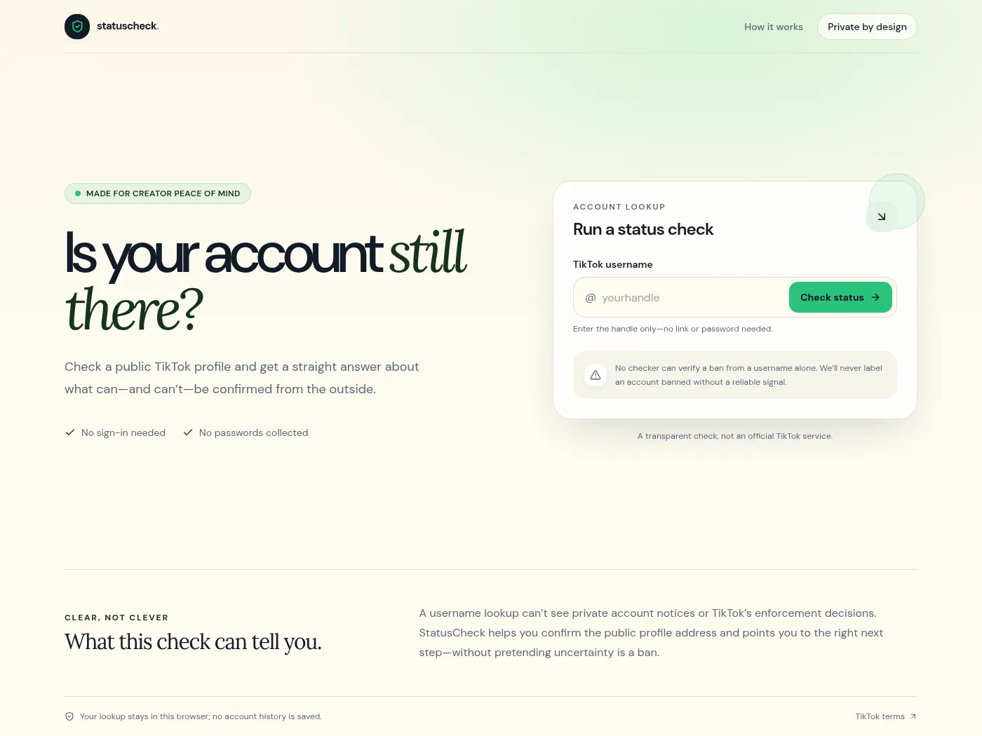 TikTok Ban Checker