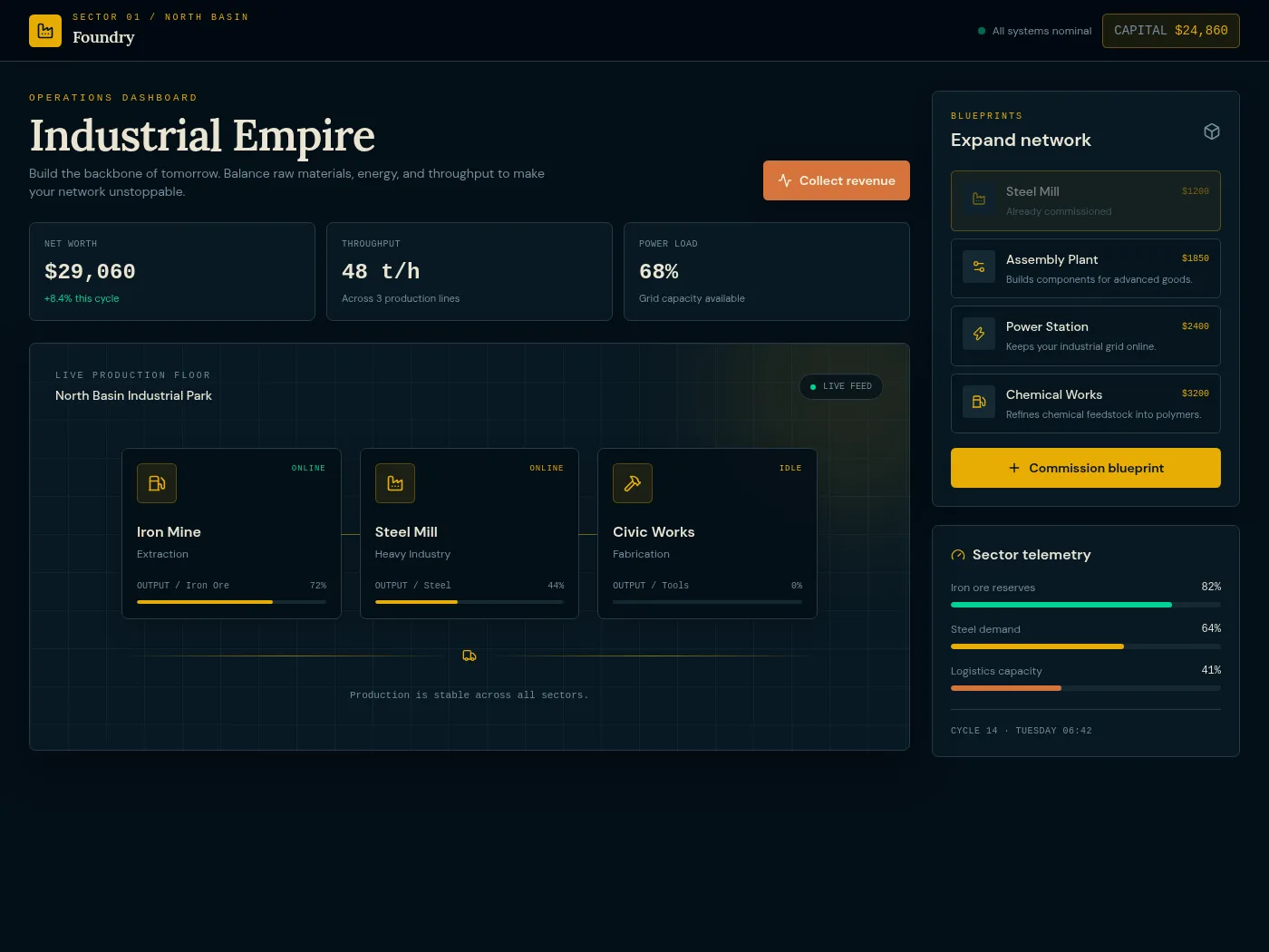 Factory Tycoon Builder