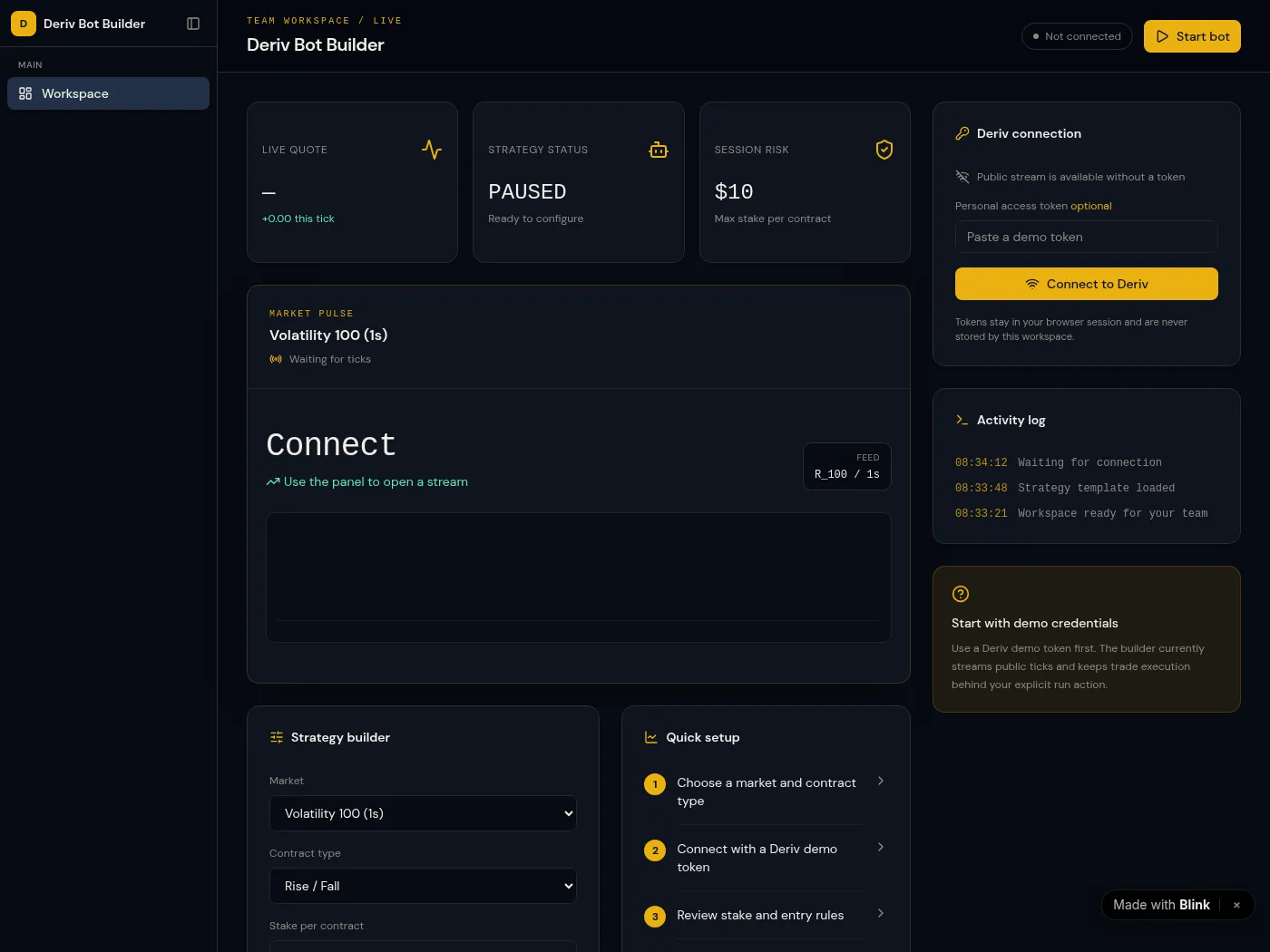 Deriv Bot Builder