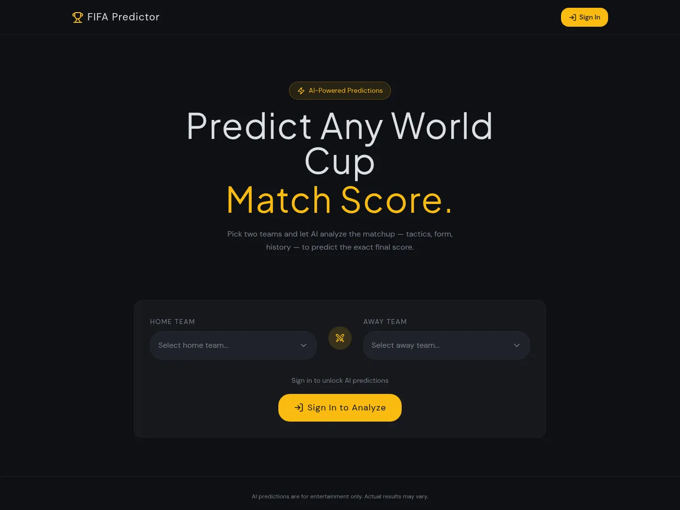FIFA Score Predictor Bot