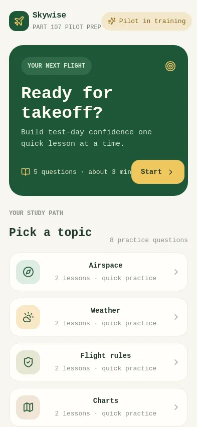 Drone 107 Prep App