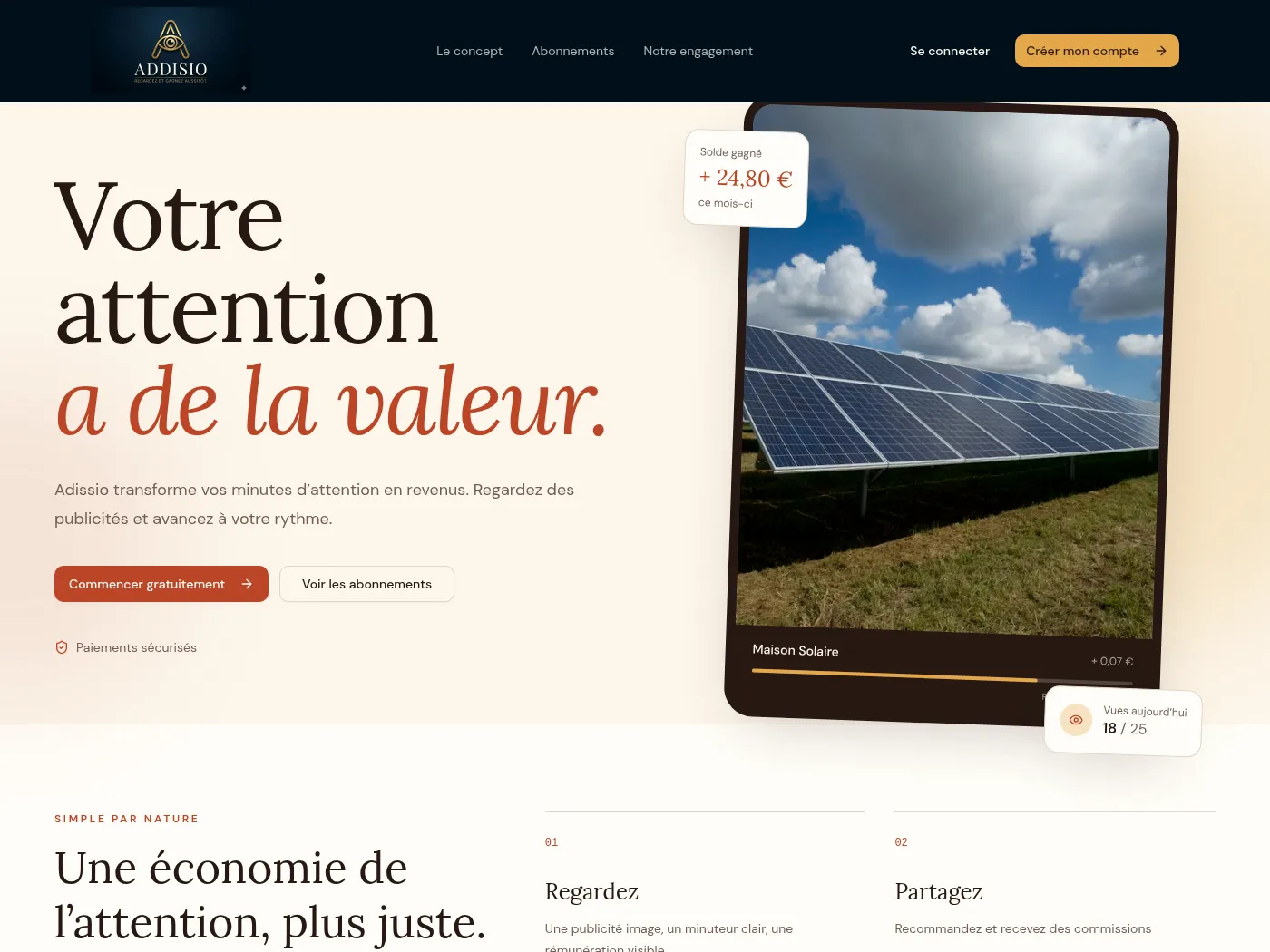 Adissio Pub Rémunérée