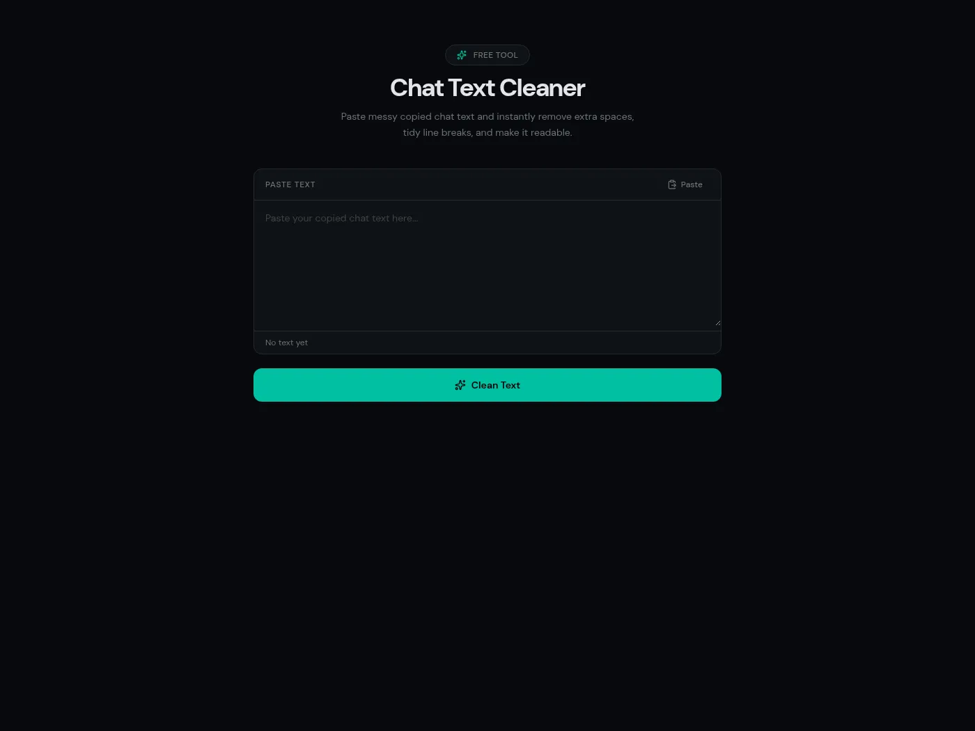 Chat Text Cleaner