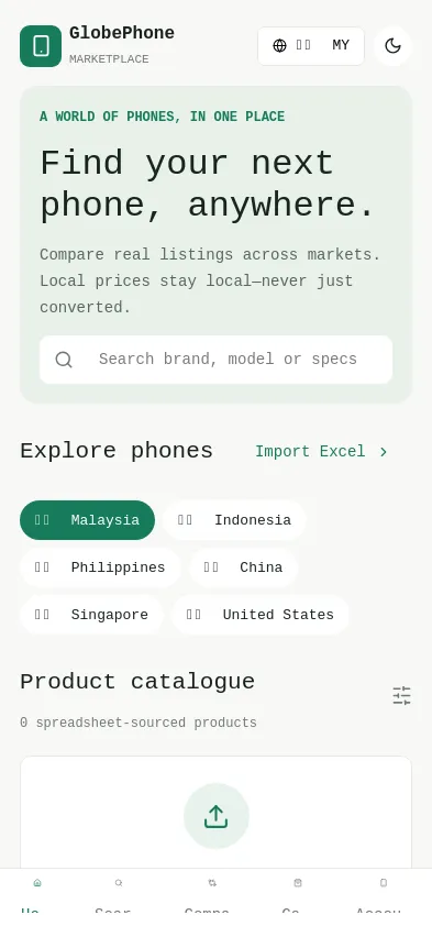 GlobePhone Marketplace