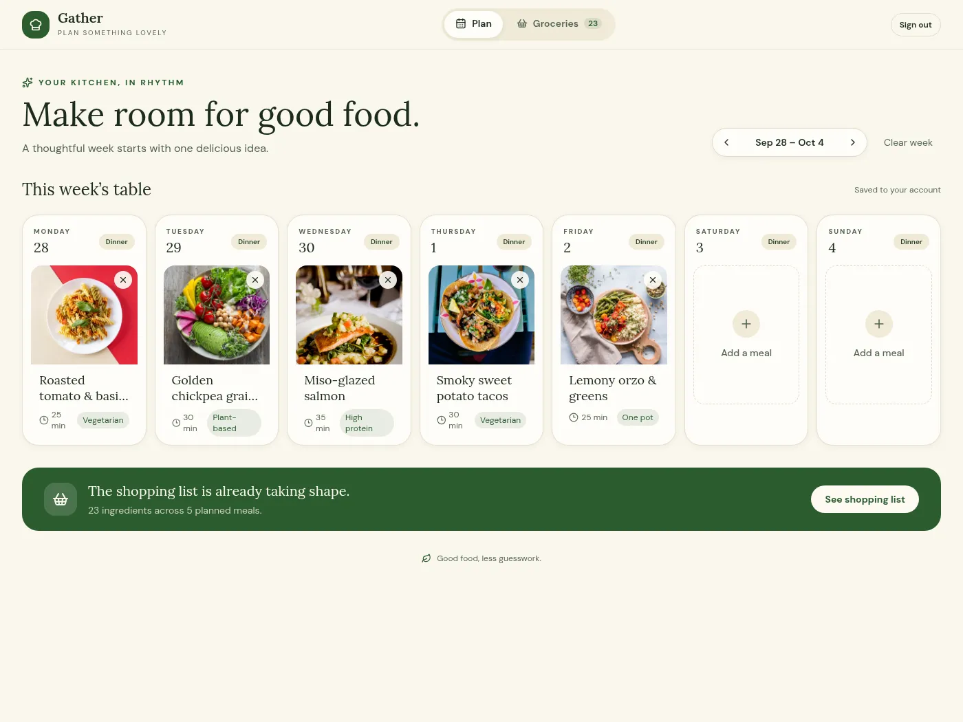 Smart Meal Planner