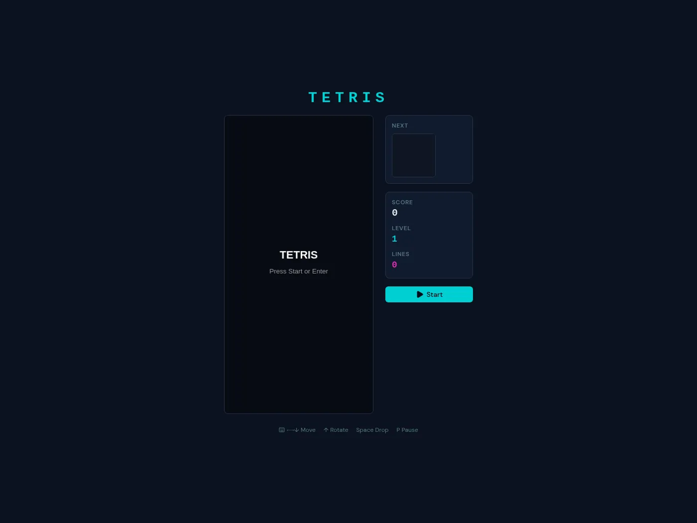 Tetris Game Hub