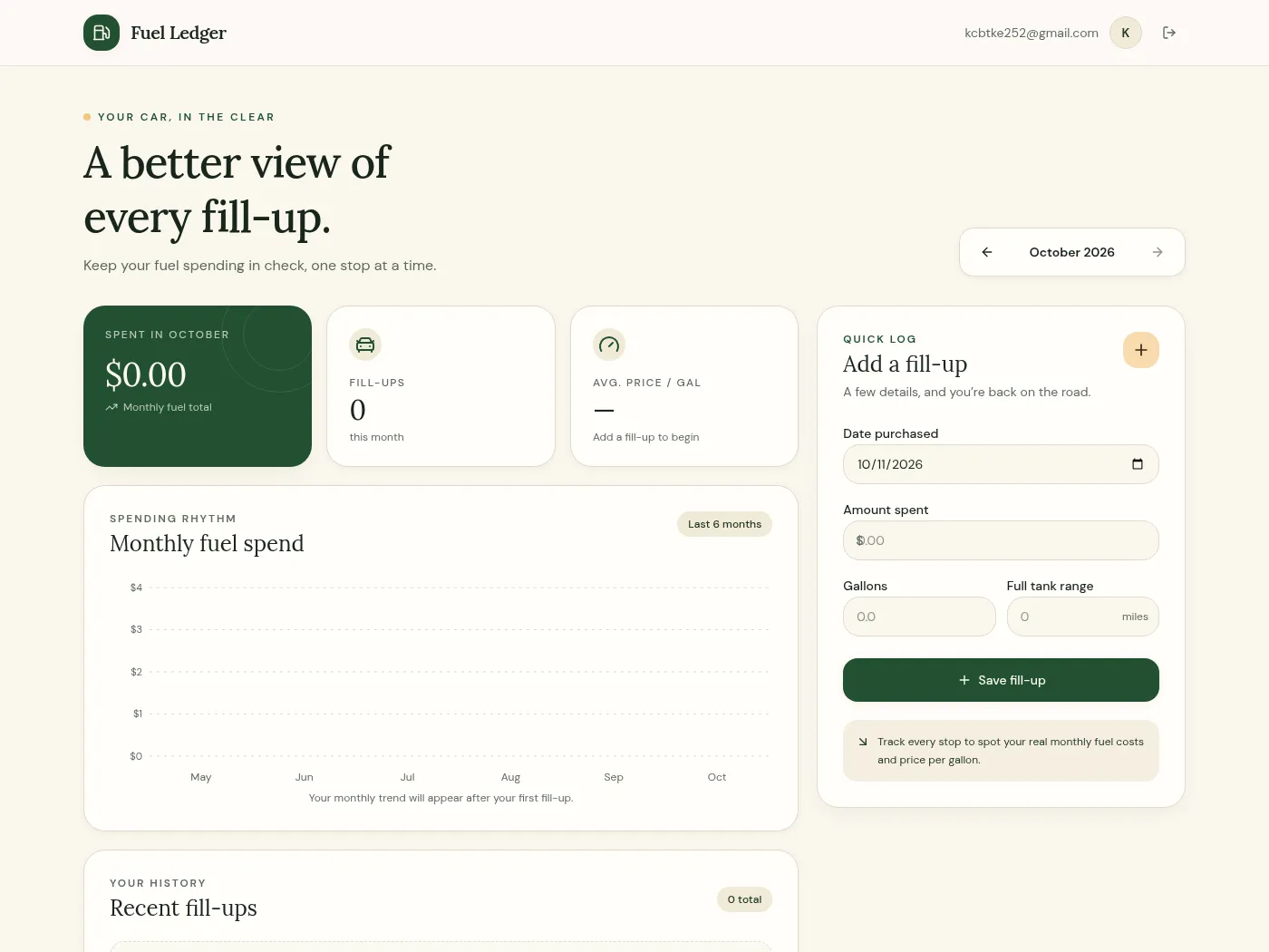 Fuel Expense Tracker