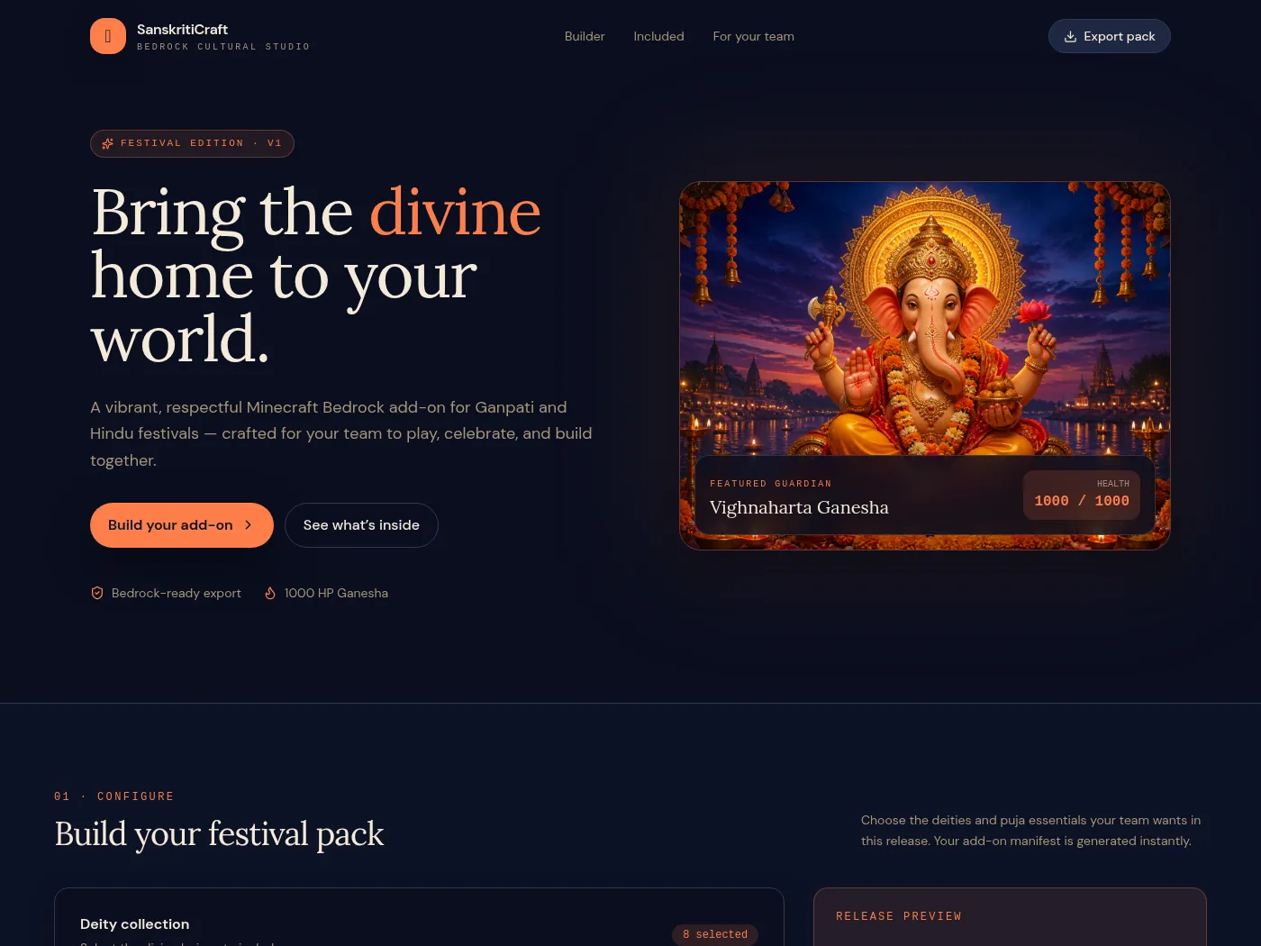 Ganpati Minecraft Add-on