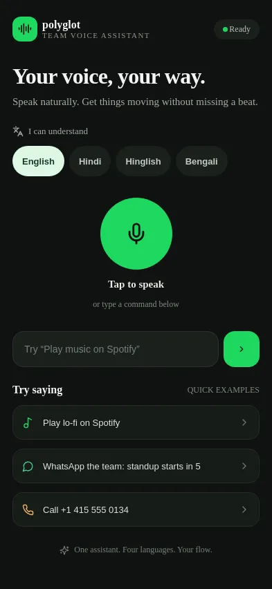 Polyglot Voice Assistant
