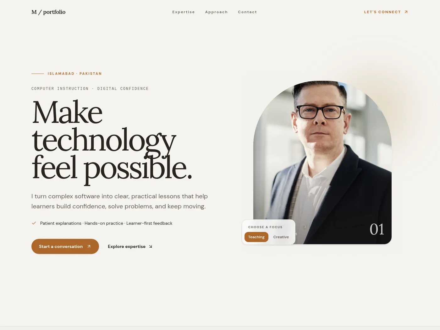 Instructor Portfolio Hub