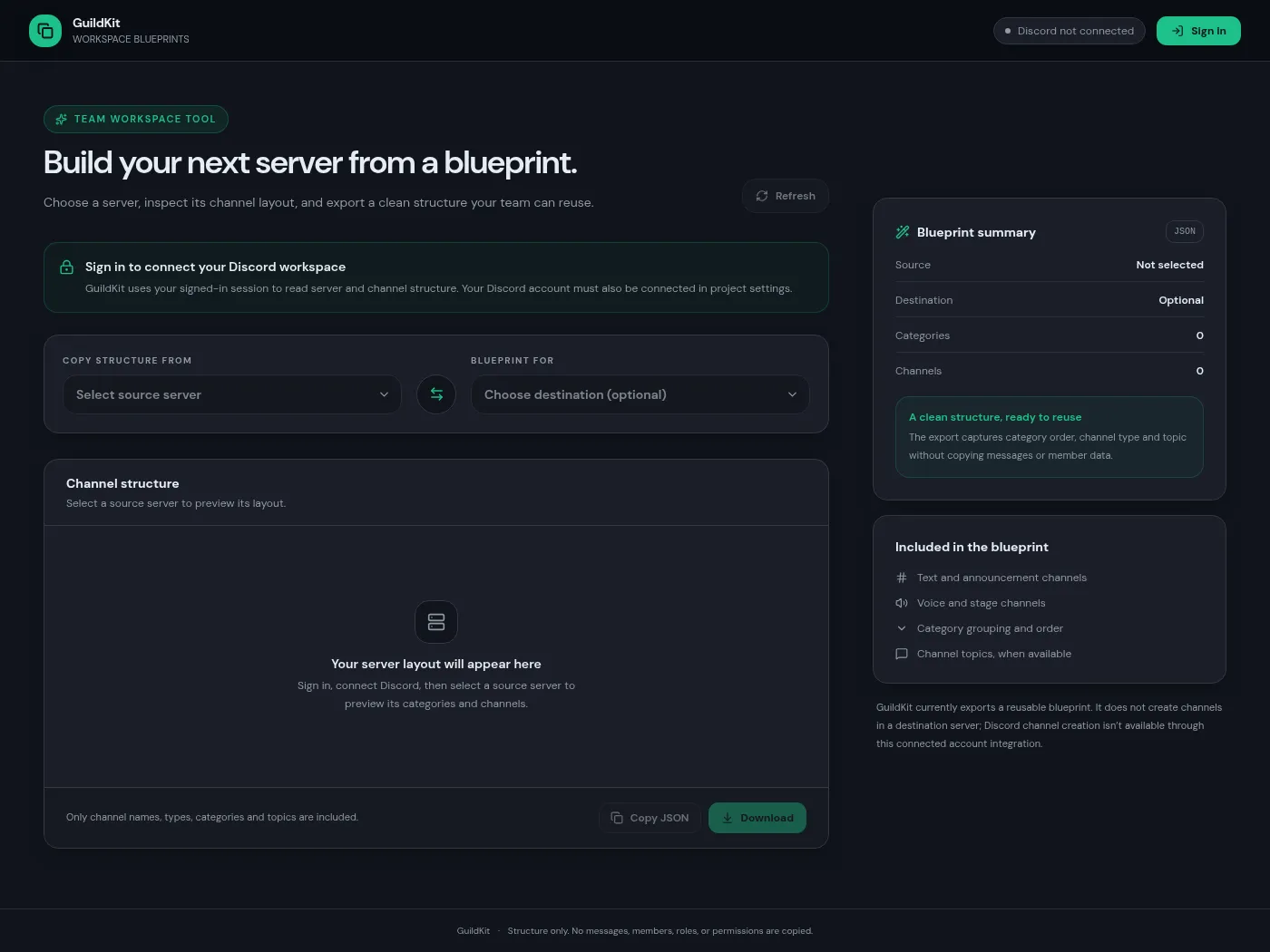 Discord Workspace Cloner