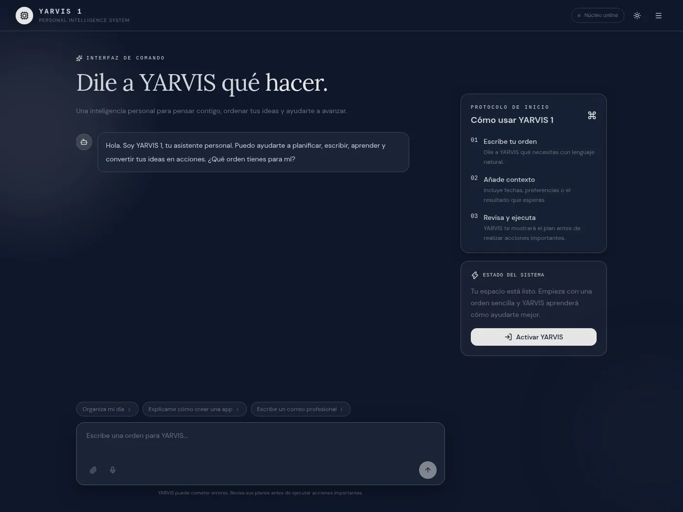 YARVIS 1 Personal AI