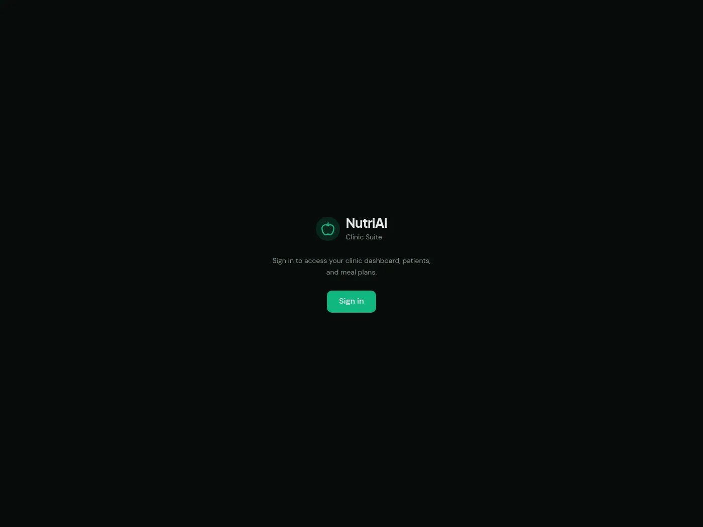 NutriAI Clinic Suite