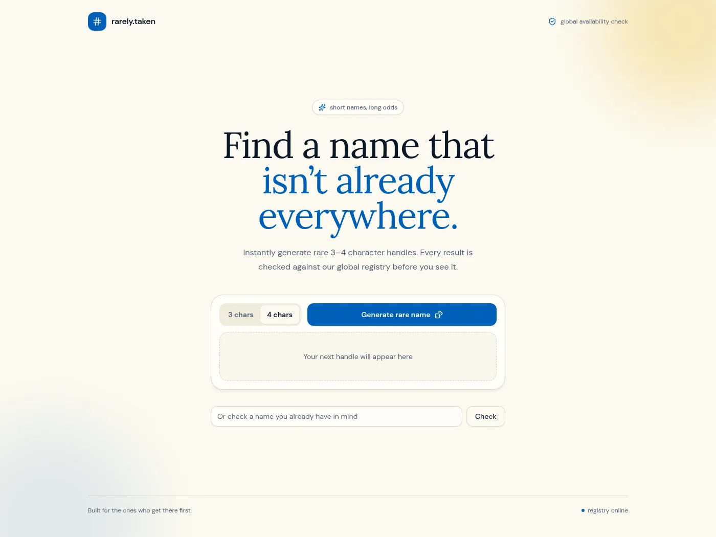 Unique Username Generator