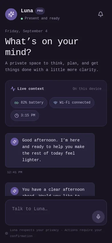 Luna AI: Pro Assistant