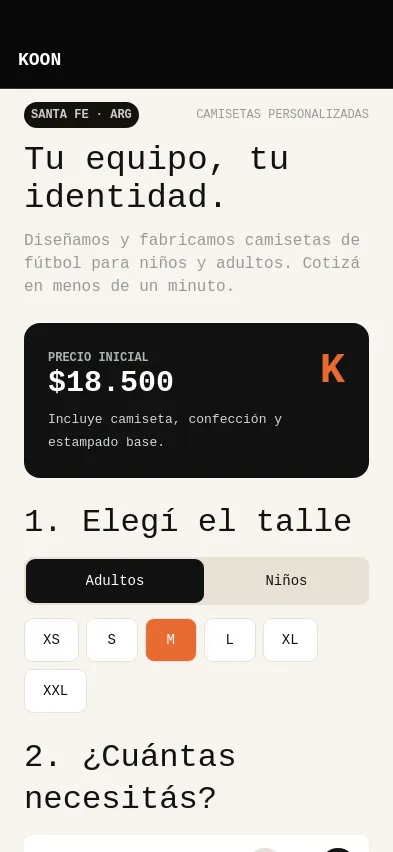 KOON Jersey Store App