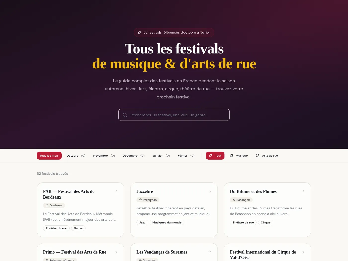 France Festival Finder