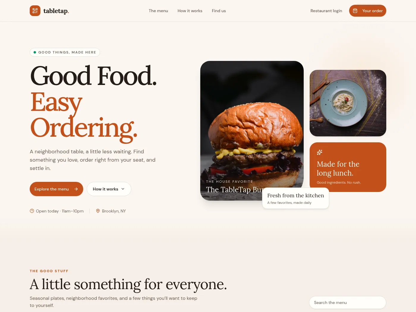 TableTap QR Ordering