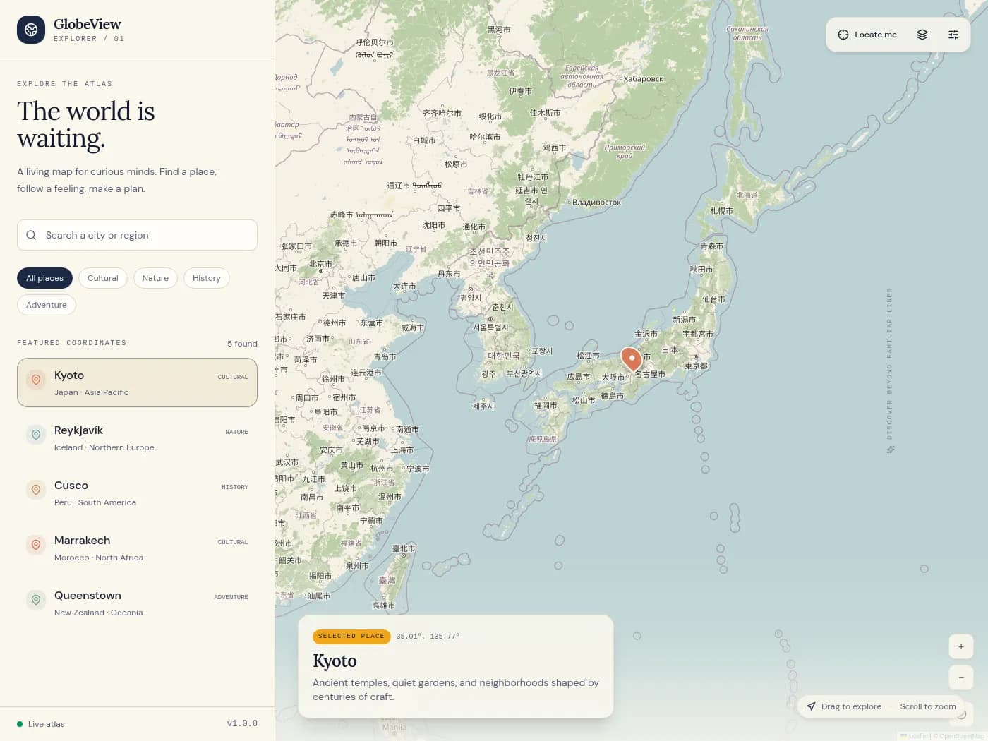 GlobeView Explorer
