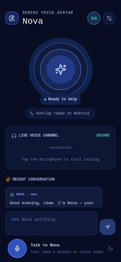 Gemini Voice Avatar