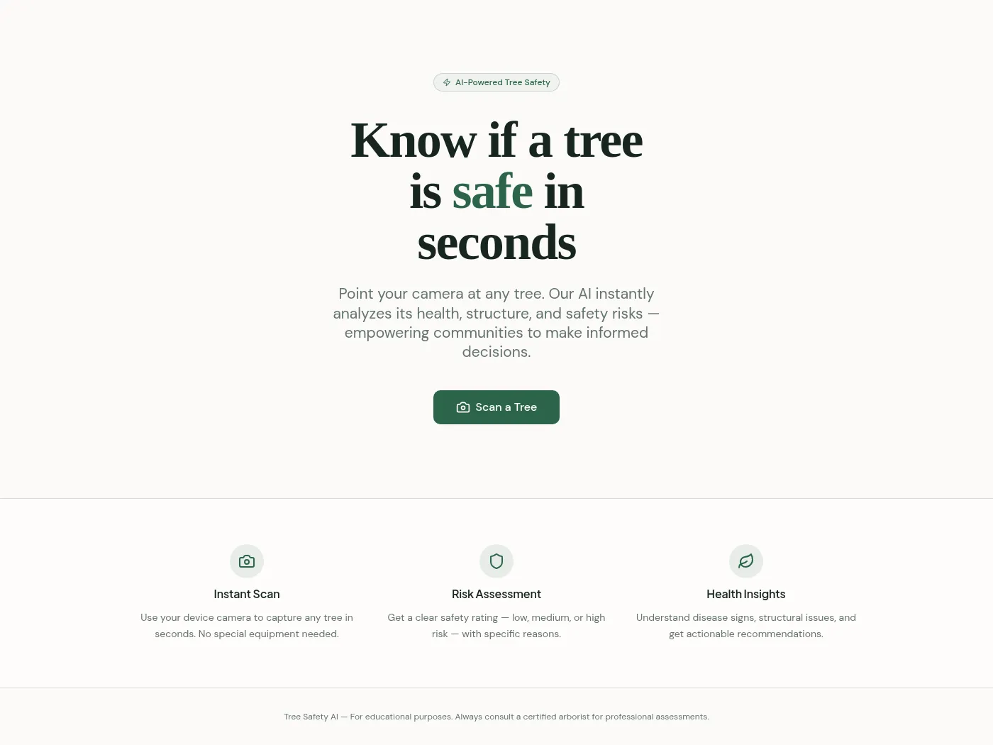 Tree Safety AI App