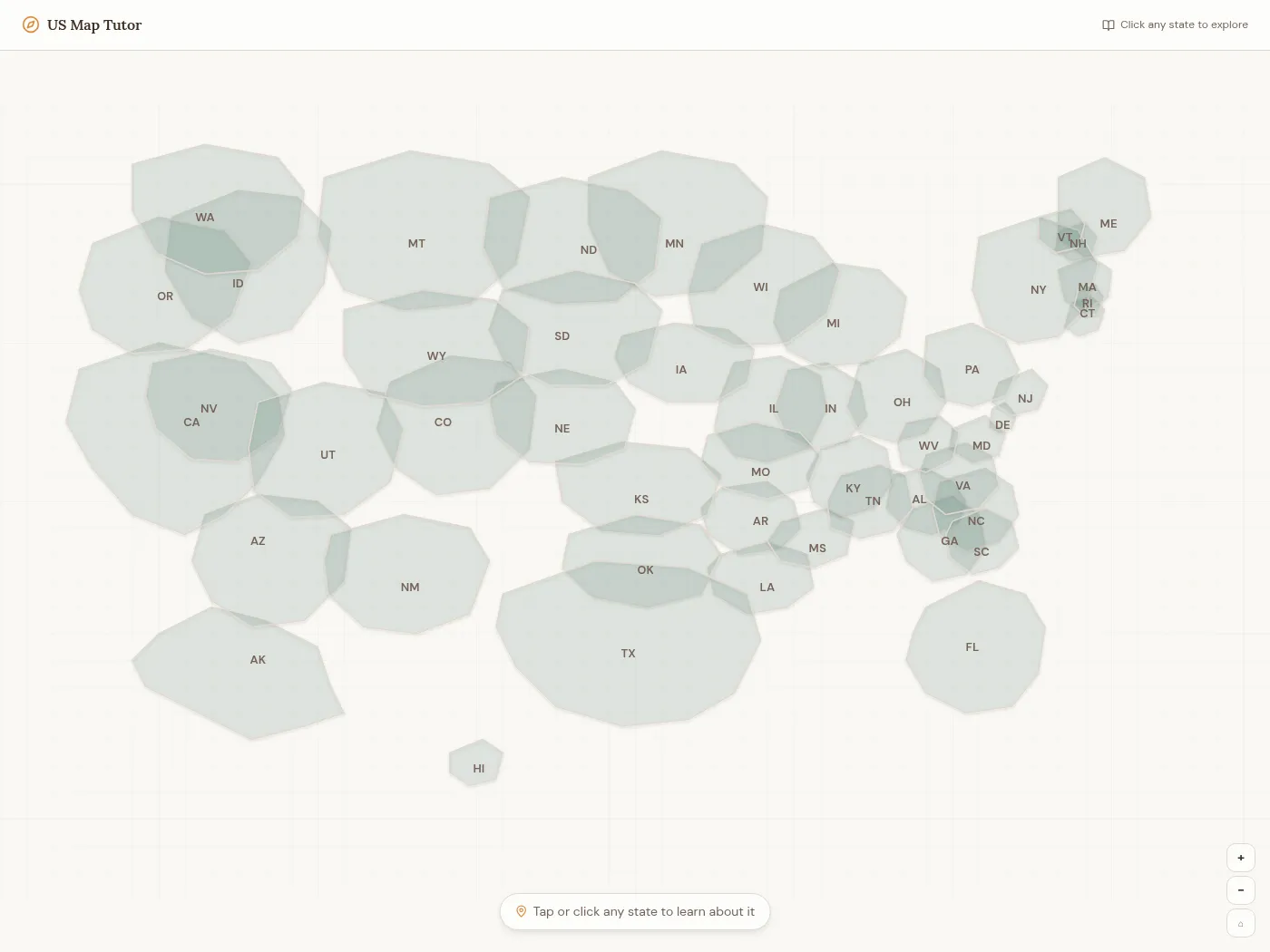 US Map Drawing Tutor