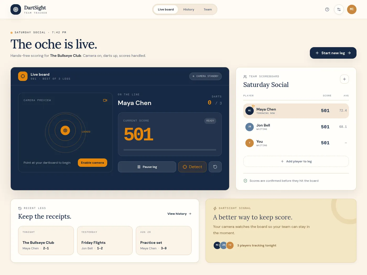 DartSight AI Tracker