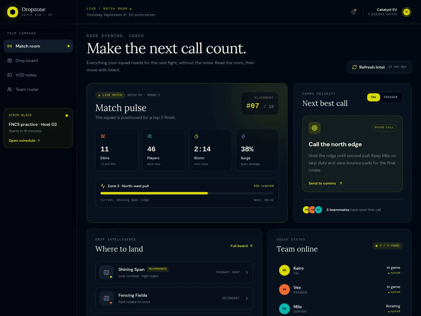 Fortnite Coach Hub