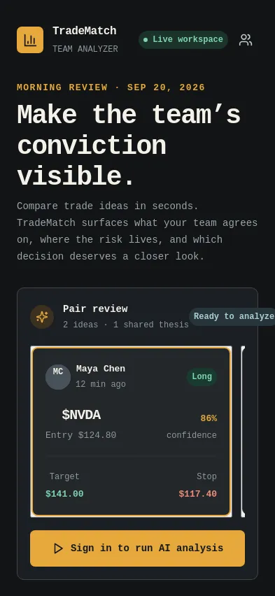 TradeMatch Analyzer