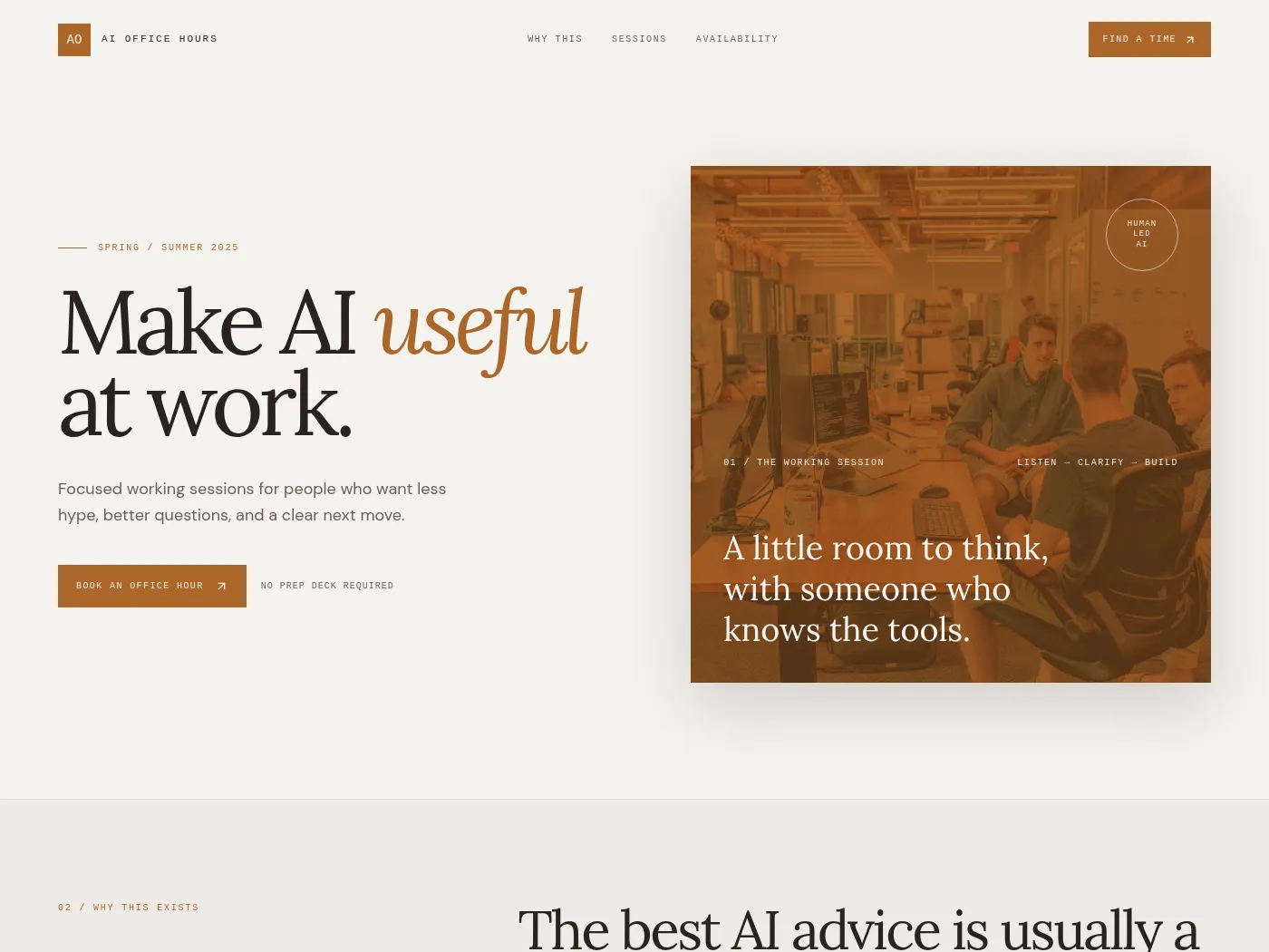 AI Office Hours Site