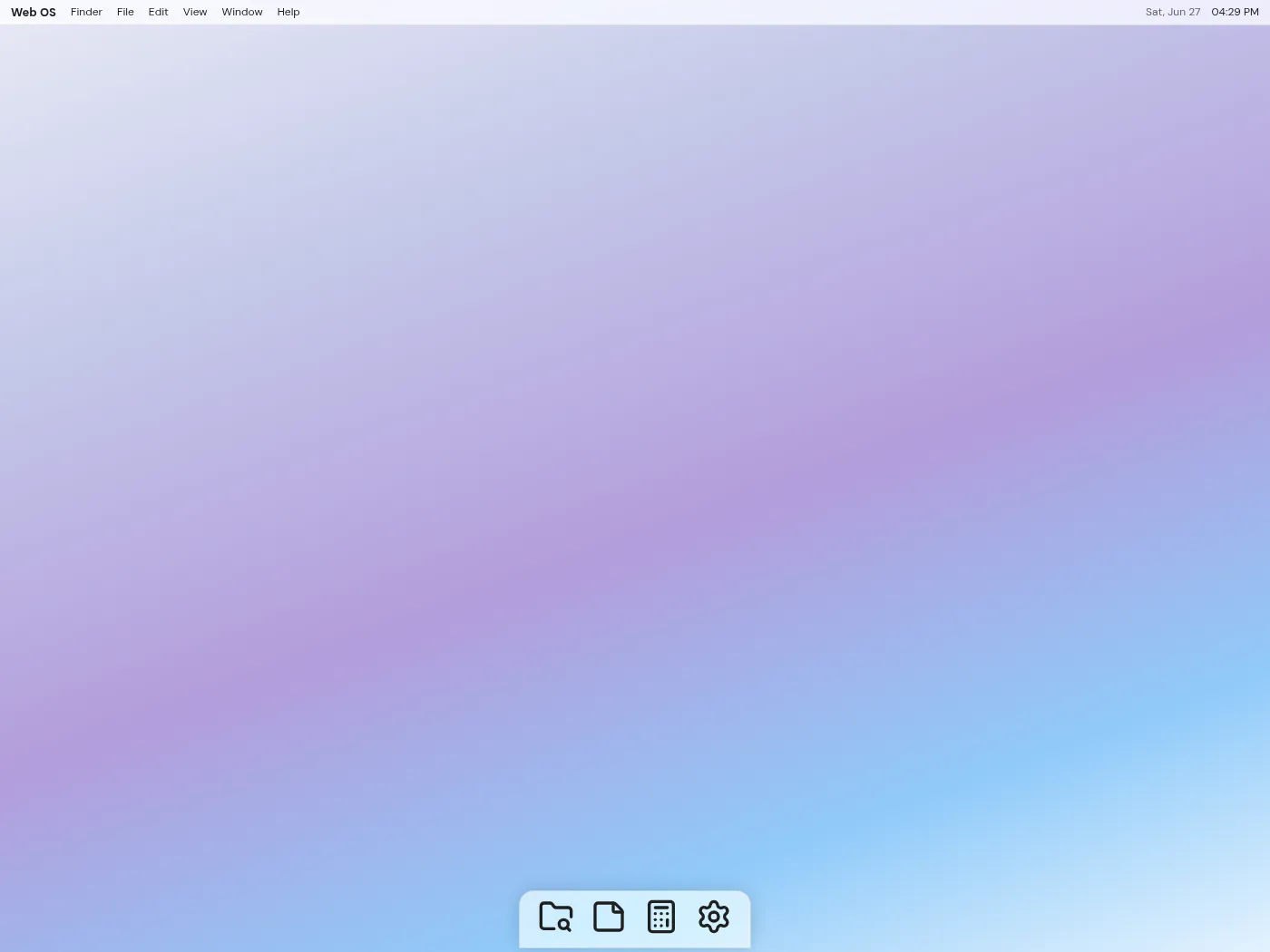 Web OS Prototype