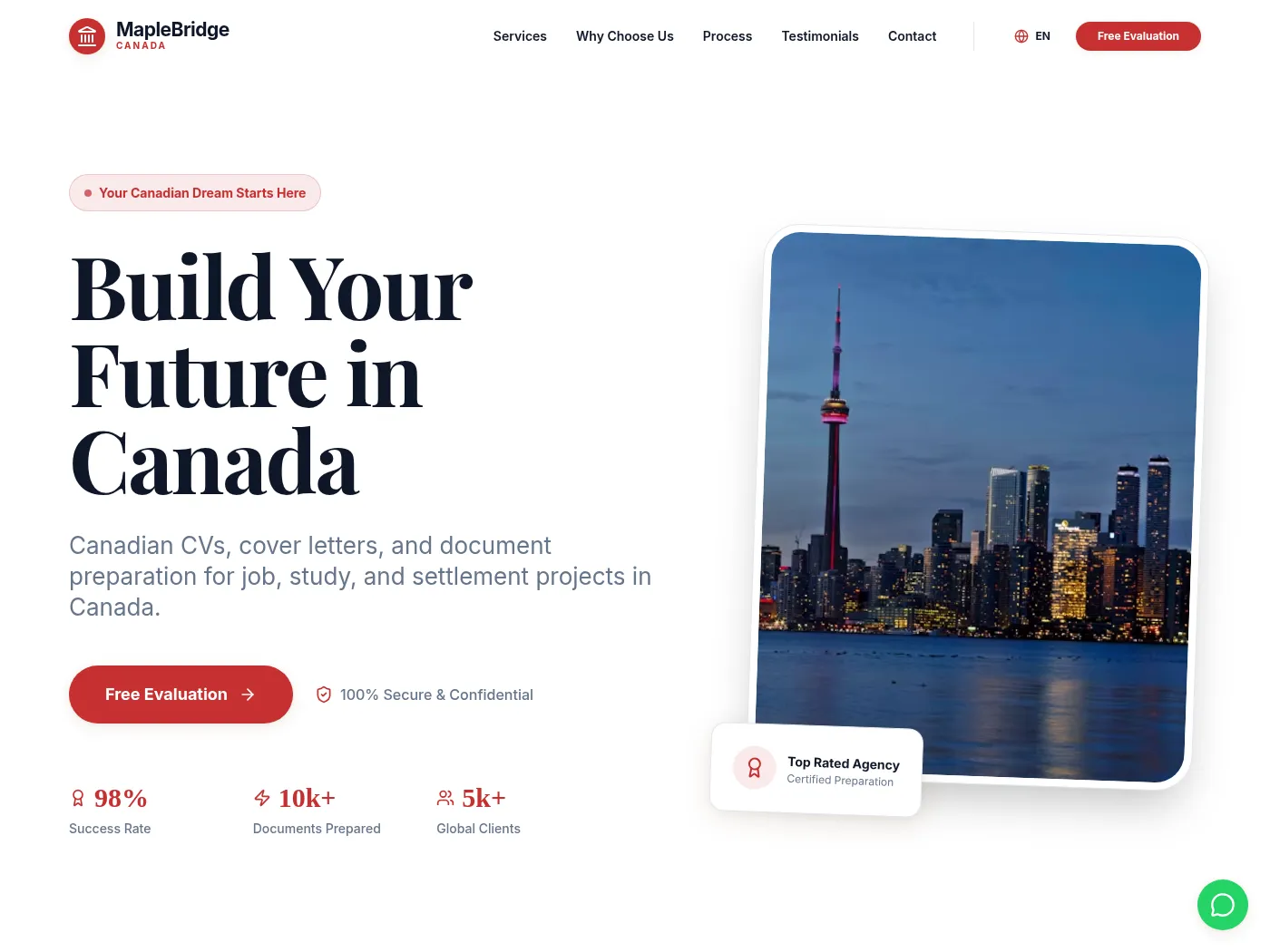MapleBridge Canada Landing