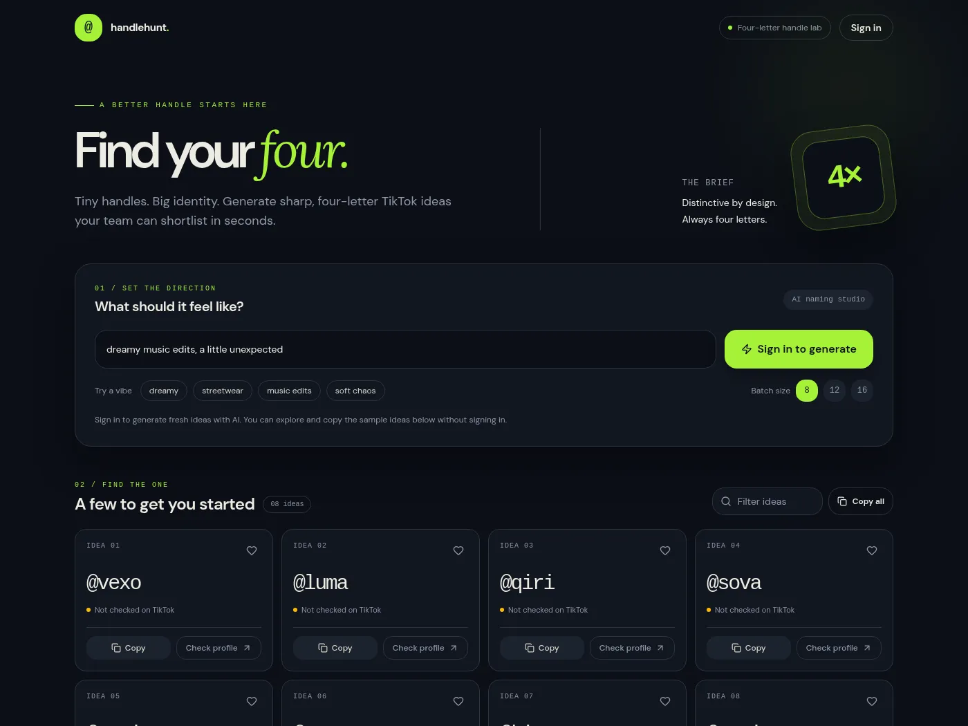 HandleHunt AI