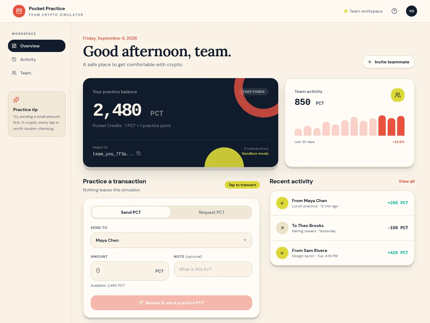 Team Crypto Simulator