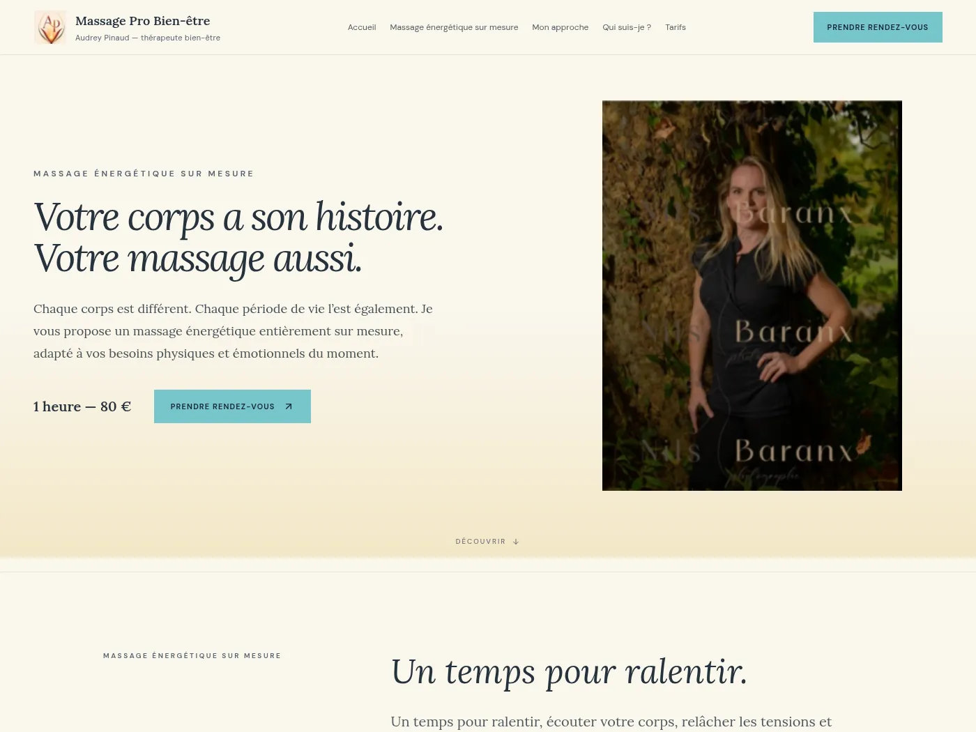 Massage Pro Landing Page