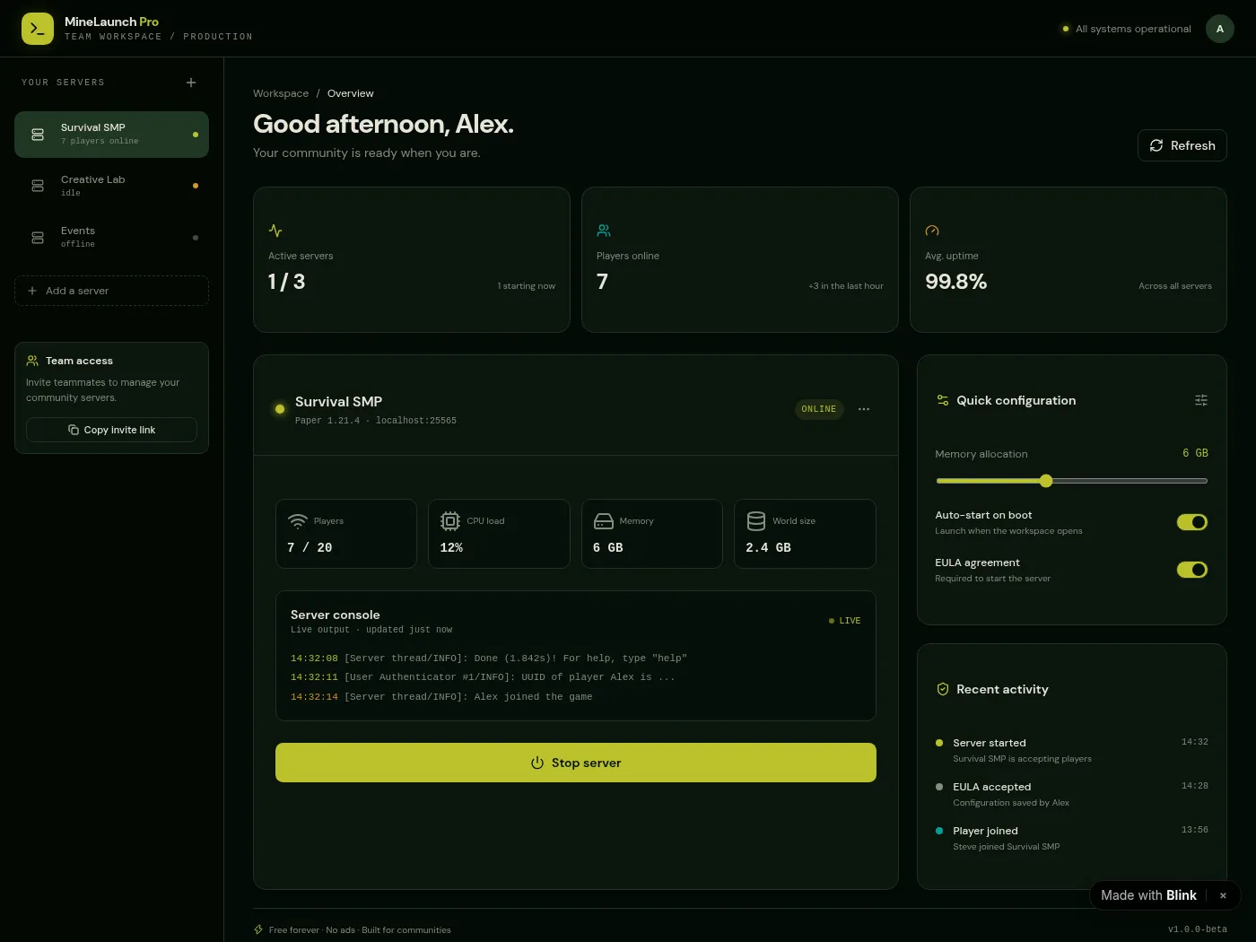MineLaunch Pro