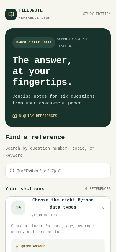 Regulatory Reference Helper
