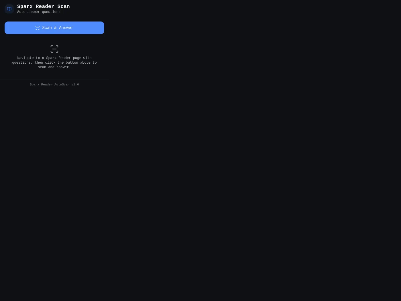 Sparx Reader AutoScan