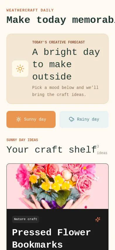 WeatherCraft Daily