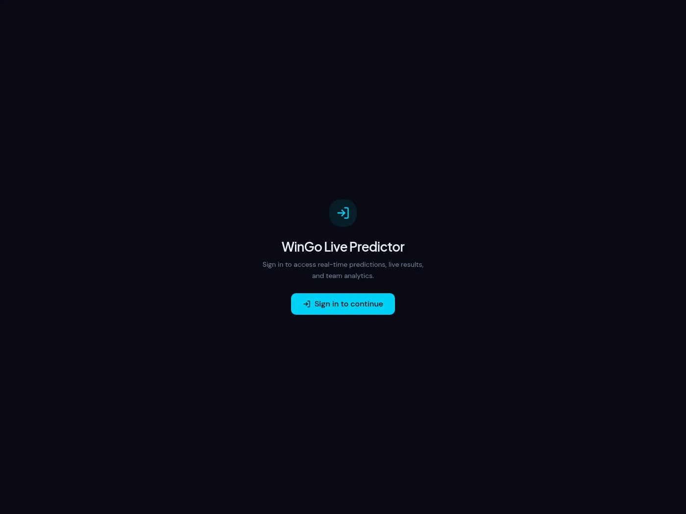 WinGo Live Predictor