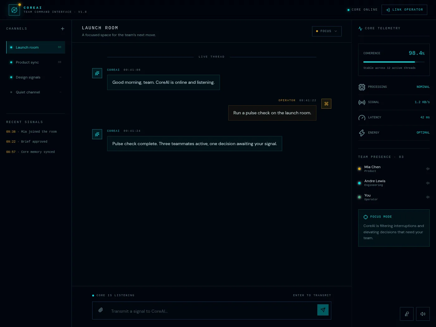 CoreAI Command Interface