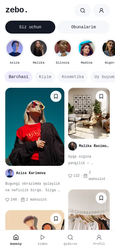 Zebo Creator Commerce App